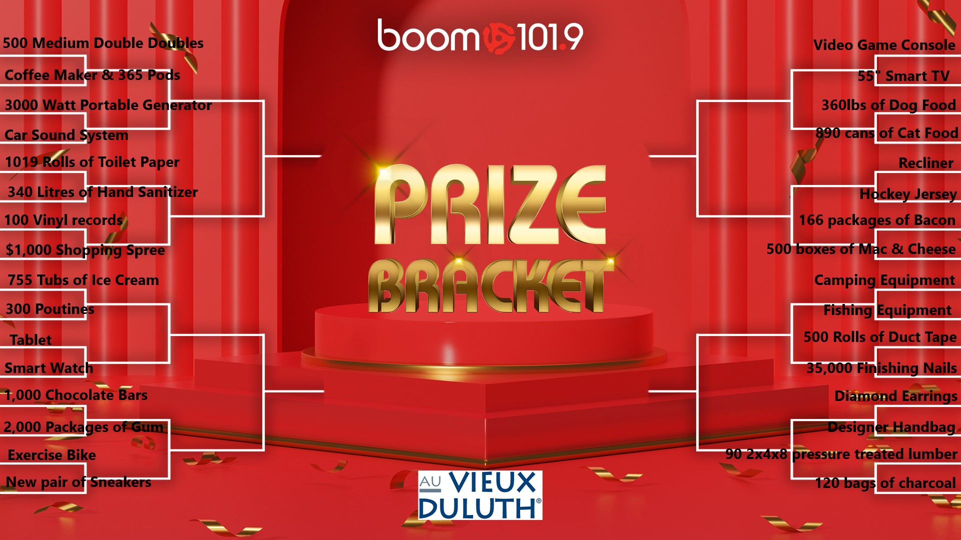Prize Bracket | boom 101.9